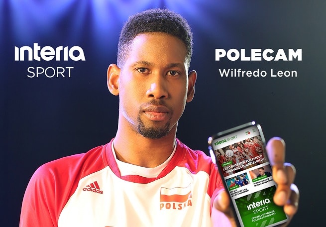 Wilfredo Leon reklamuje Sport Interia